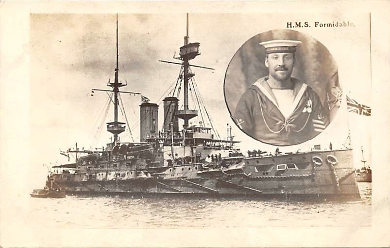 HMS Formidable Postcard – HMS Formidable 1915